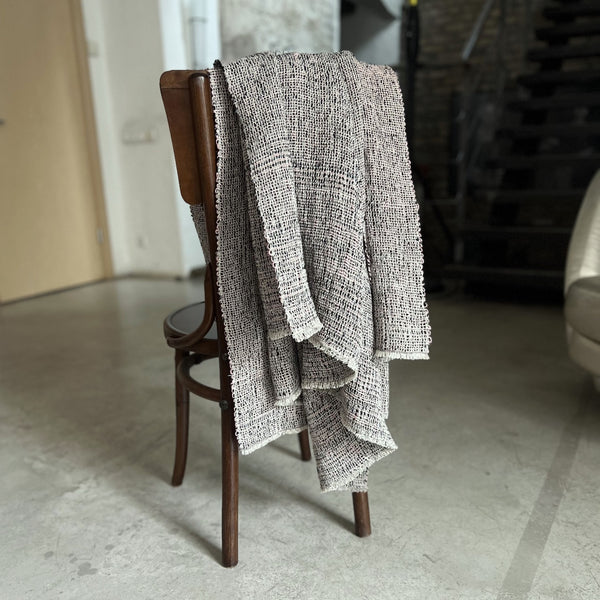 Handwoven Linen Throw in Mixed colors | by STUDIO NATURAL - Studio Natural